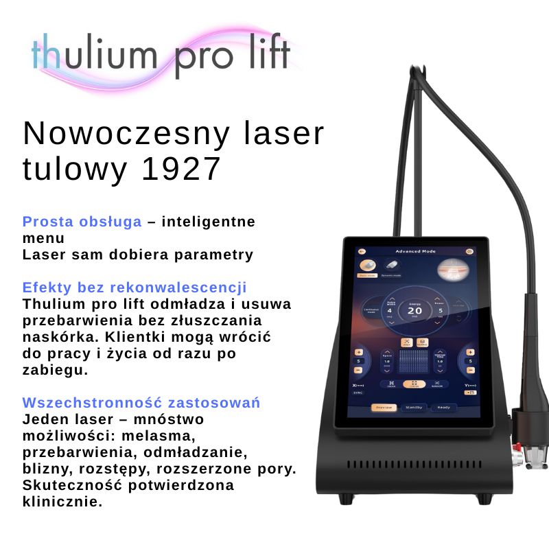 Laser tulowy 1927 Thulium Pro Lift - SUNSPA